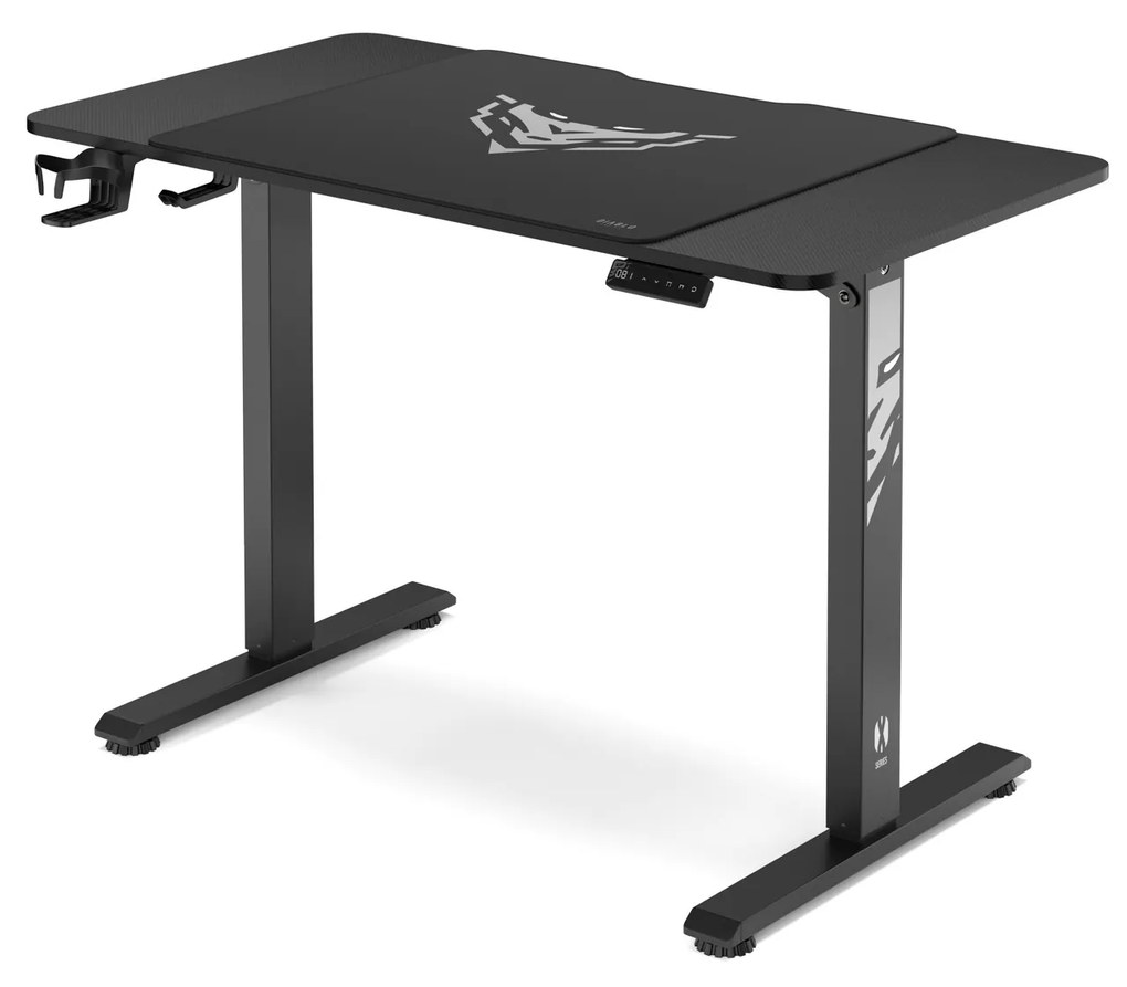 Elektricky výškově nastavitelný stůl 110 cm černý: Diablo X-Tensio 1100