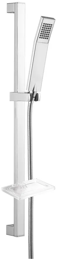 SAPHO - KATY sprchová souprava s mýdlenkou, posuvný držák, 680 mm, chrom 1202-22