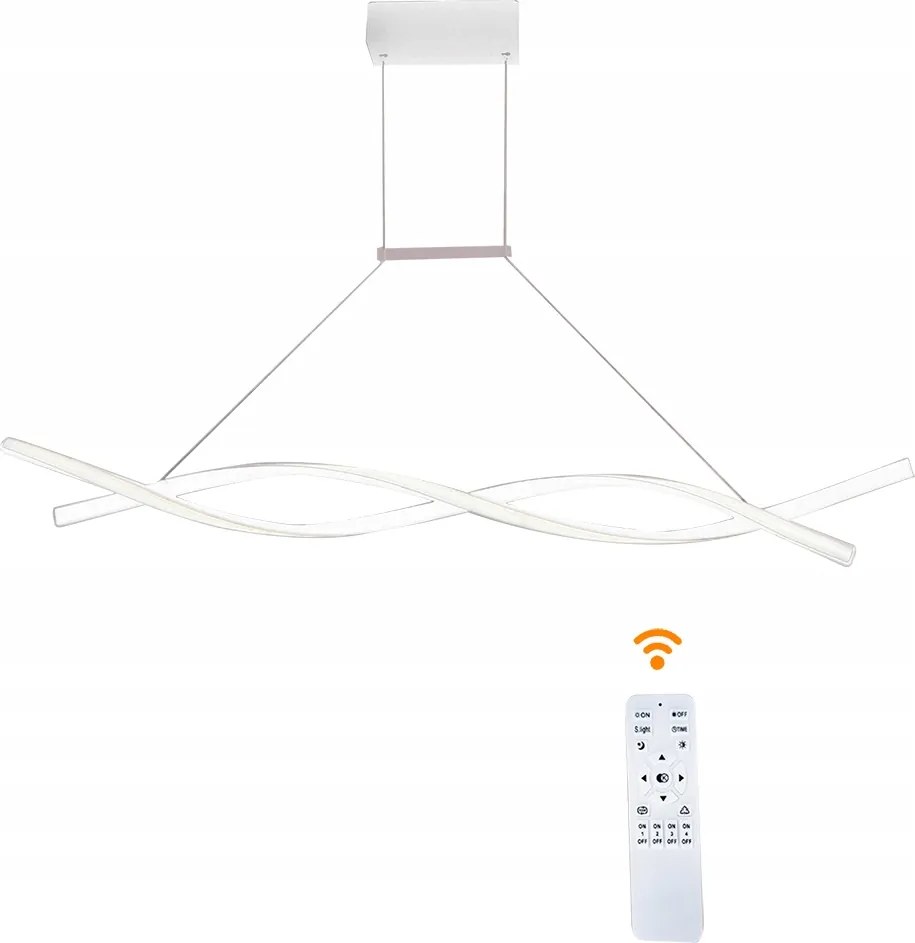 Závěsná Led lampa lustr 24W, stmívatelná, bílá