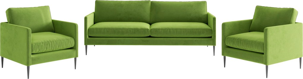 XXXLutz SEDACÍ SESTAVA, textil, zelená Livetastic - Online Only sedačky - 001968007904