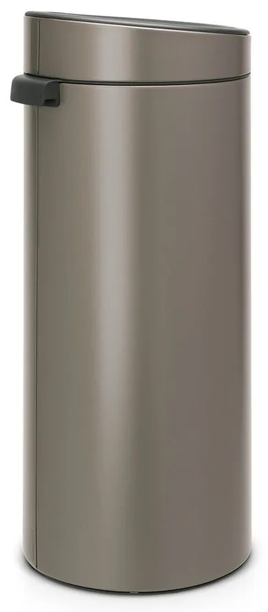 Šedý dotykový ocelový odpadkový koš 30 l Touch Bin – Brabantia