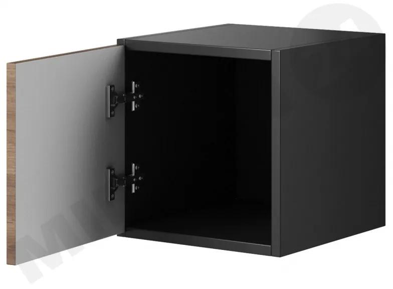 Závěsná skříňka Nessor NS05, Barva: černá