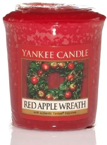 Vonná votivní svíčka Yankee Candle Red Apple Wreath 49g/15hod