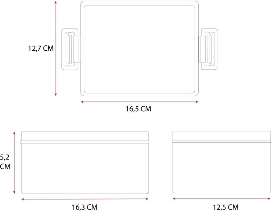 Box na svačinu s klipsami Gábinin kouzelný domek