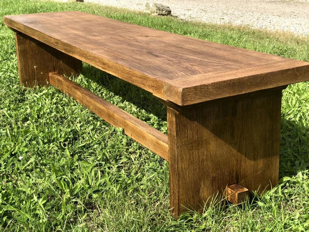 Stará Krása – Ruční výroba Olejovaná lavice z masivu 140 x 45 x 45