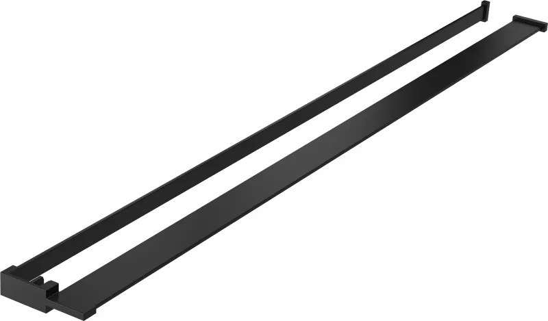 Mexen příslušenství, polička/držák na ručníky pro sprchovou zástěnu (max 140cm), černá, 800-02-70