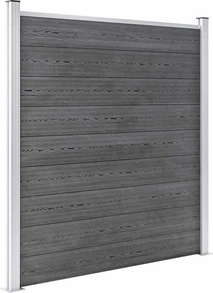 Zahradní plot WPC 699 x 186 cm šedý 3053227