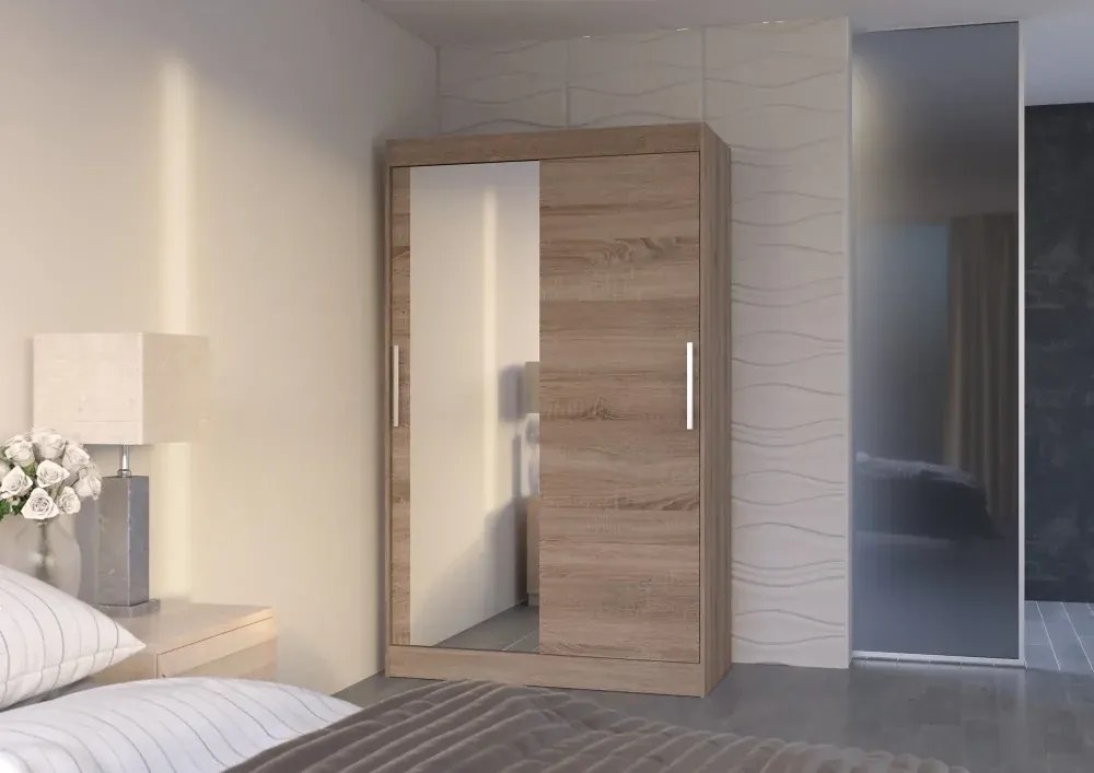 Skříň posuvná se zrcadlem BARIO 120