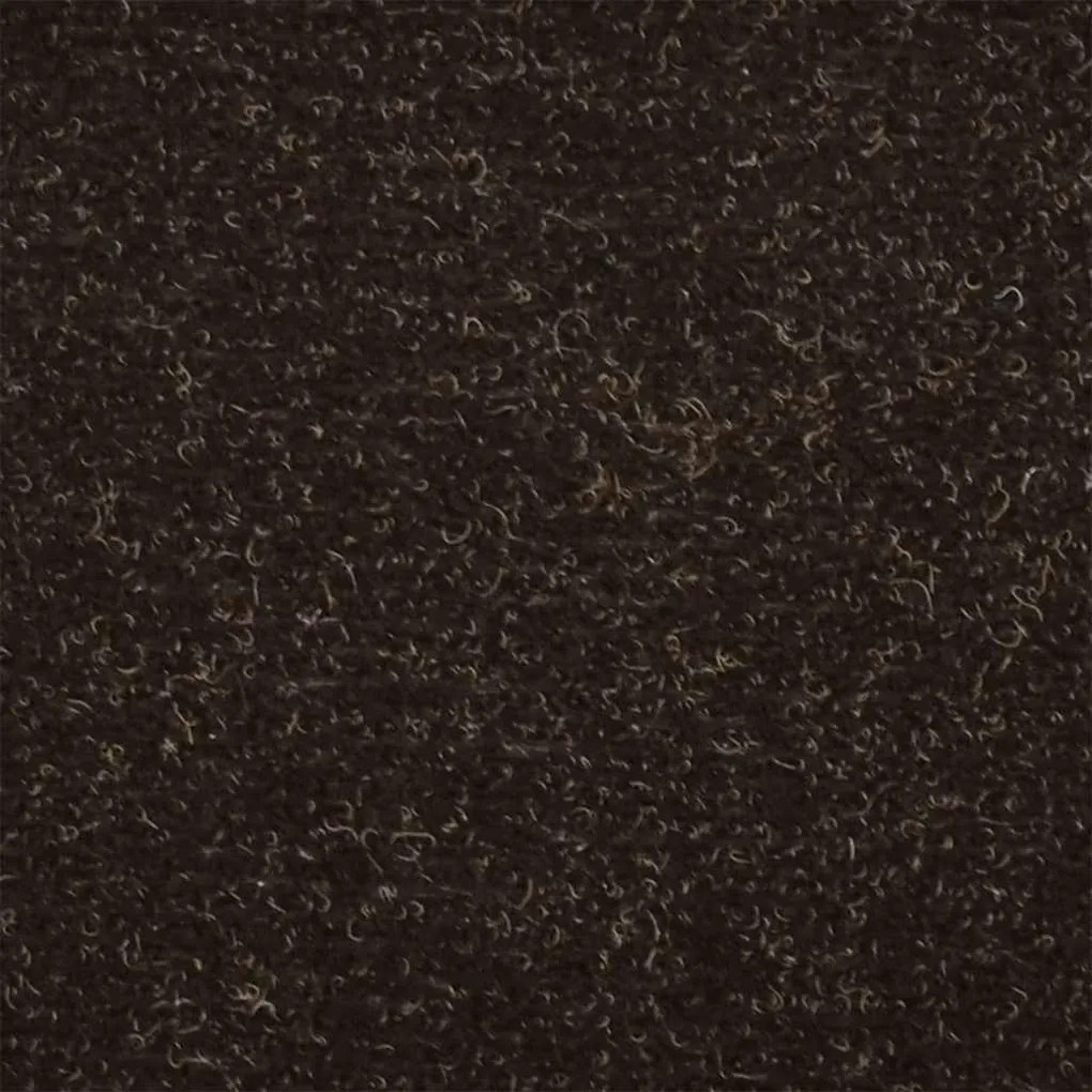 Schodové rohože samolepicí 30 ks 65 x 21 x 4 cm tmavě hnědé, půlkulaté, velké 3365661