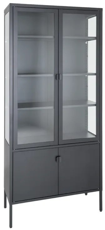 House Nordic Černá vitrína BRISBANE 180 cm 3001057