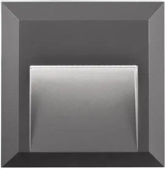 NV 811201 Venkovní nástěnné svítidlo PULSAR tmavě šedý ABS LED 2W 3000K 220-220V 29st. IP54 - NOVA LUCE