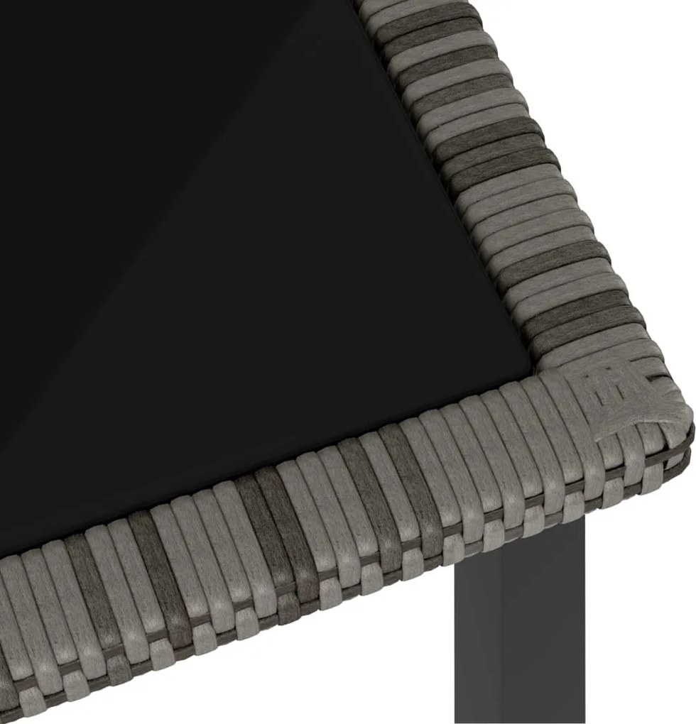 vidaXL Zahradní jídelní stůl 180 x 70 x 73 cm polyratan [315119] Barva: Šedá