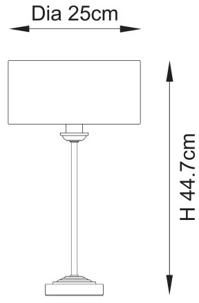 Endon 110728 - Stolní lampa HIGHCLERE 1xE14/7W/230V béžová/mosaz