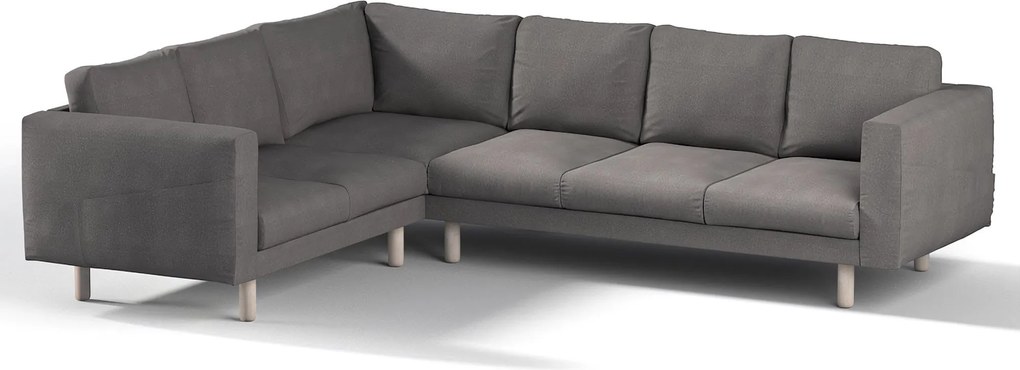 Potah na pohovku IKEA Norsborg rohová 5-místná barva šedá látka pletený vzor