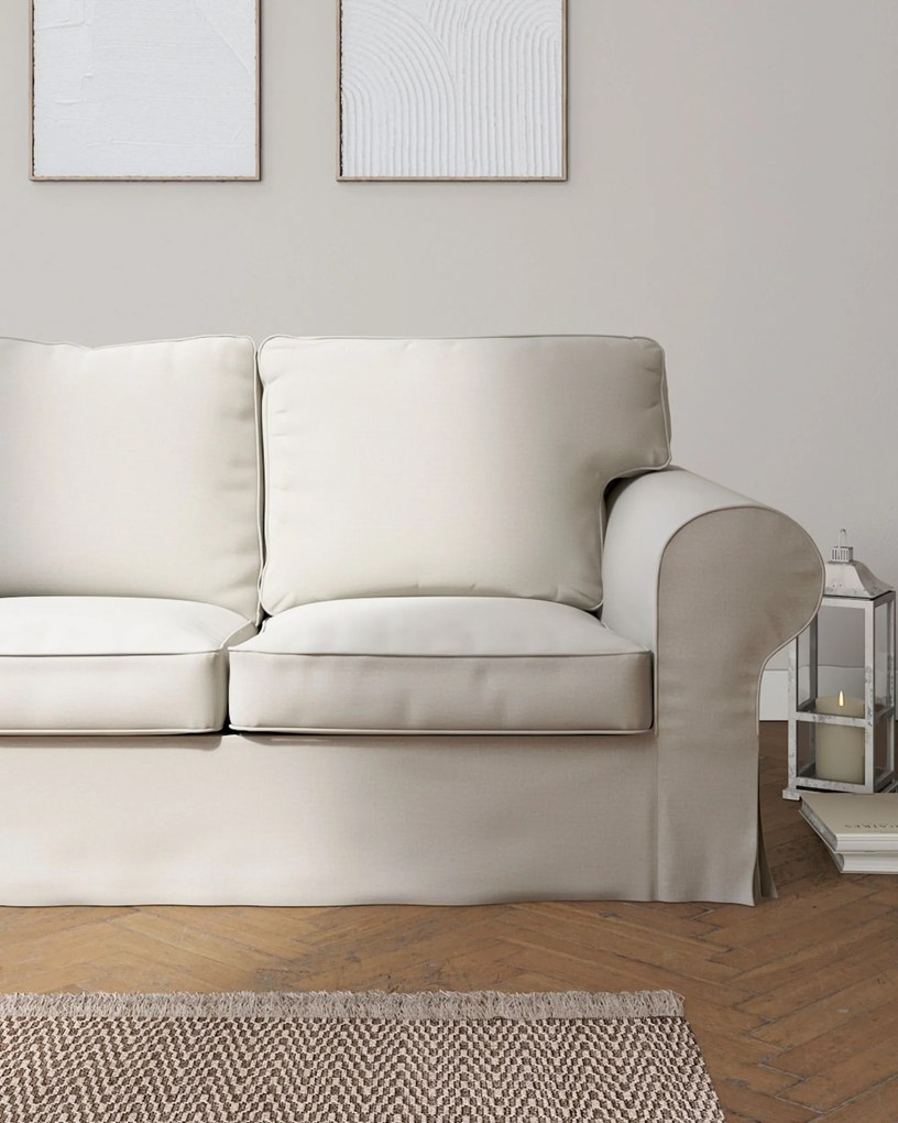 Potah na pohovku IKEA Ektorp 3-místná, rozkládací STARÝ MODEL PIXBO barva šedá látka sametová