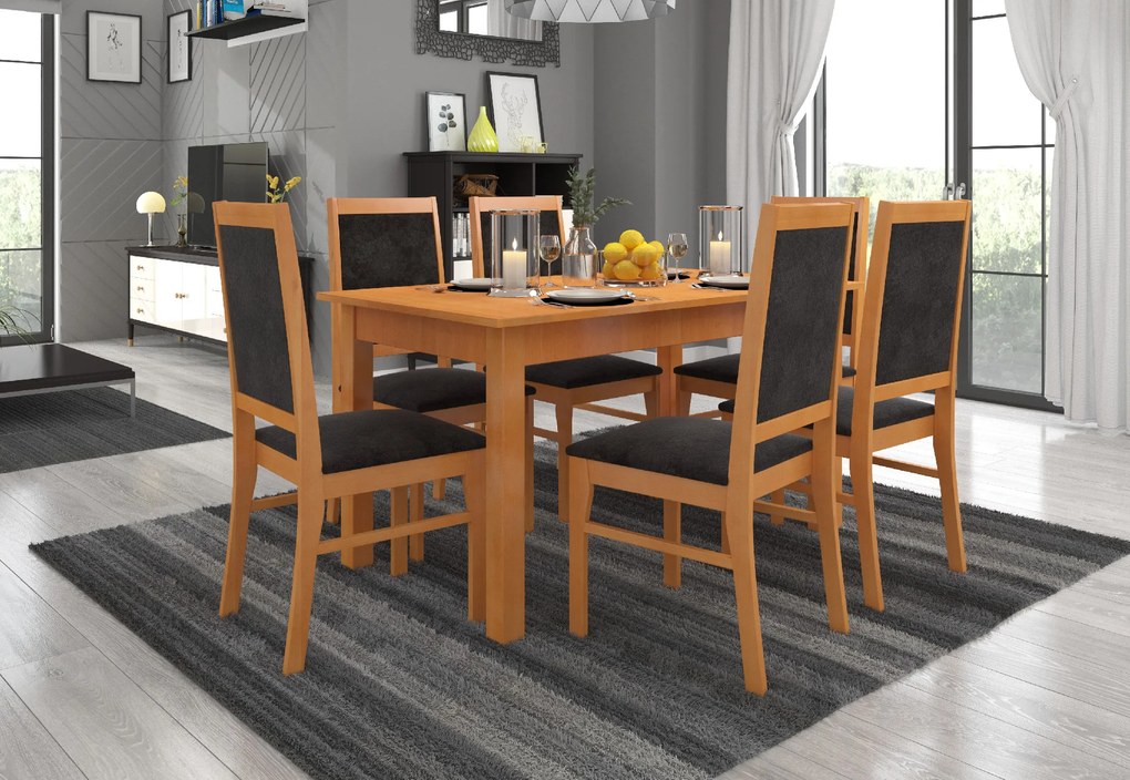 ADRK Furniture Sada stolu s židlemi RODOS 25 SE-ROD-25-A-B049