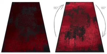 Moderní koberec VINCI 1516 Růžice vintage Strukturální červený velikost 160x220 cm | krásné koberce cz