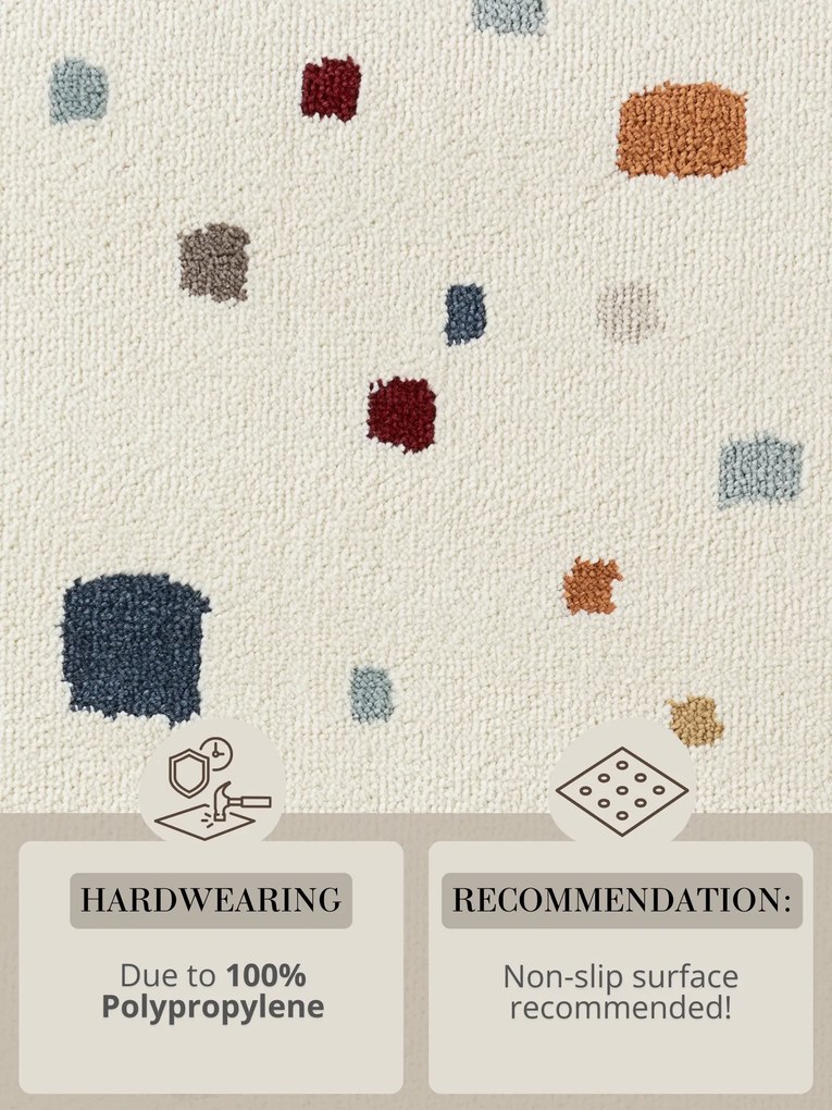 Hanse Home, Dětský koberec Adventures 106419 Cream Multicolor, 120x170, vícebarevná, dětský pokoj