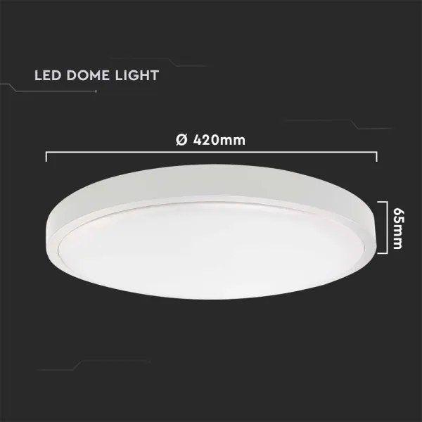 LED Venkovní stropní svítidlo se senzorem LED/30W/230V 4000K IP44 bílá