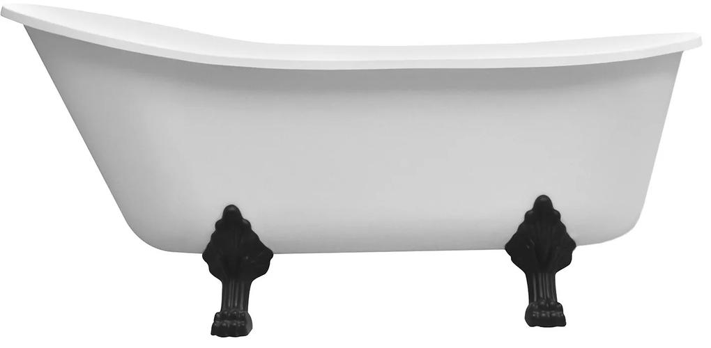Besco Akrylátová volně stojící vana Olaya 160x68 bez přepadu Barva: Bílá, Rozměry (cm): 160x68, Varianta: bez přepadu, nohy: CHROM