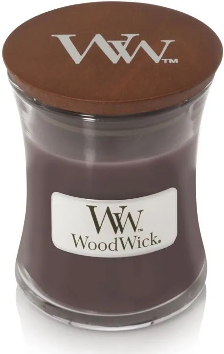 Vonná svíčka WoodWick - Suede &amp; Sandalwood  85g/20 - 30 hod
