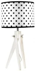 Stolní lampa LF 16, bílá podnož (Bílo-černá)
