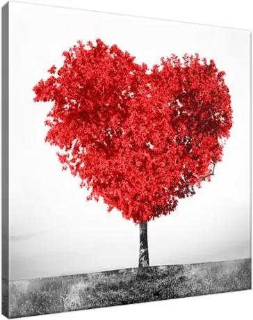 Tištěný obraz Strom lásky do červena 30x30cm 2562A_1AI