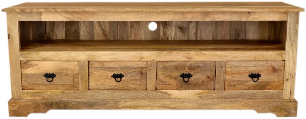 furniture-nabytek.cz - Dřevěný tv stolek z masivu mango 160x60x45