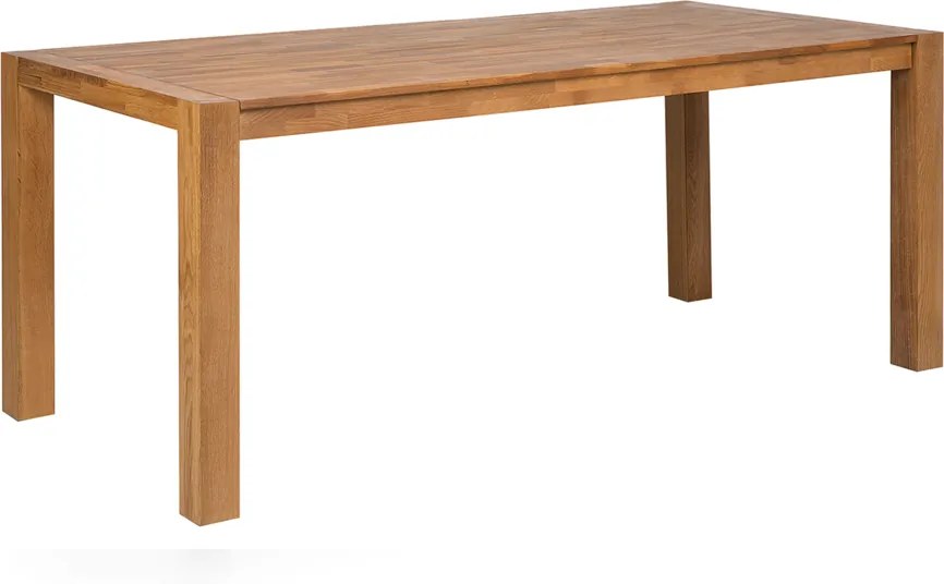 Světle hnědý dubový jídelní stůl 150 cm - NATURA