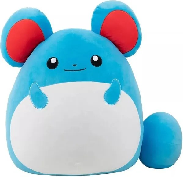 Squishmallows Pokemon Marill 60 cm Modrá/bílá