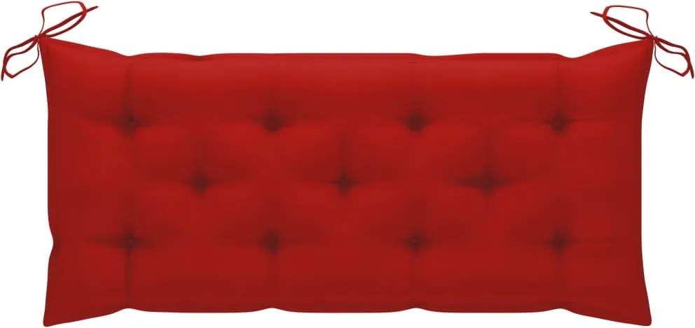 Skládací zahradní lavice s poduškou 118 cm bambus 3063870