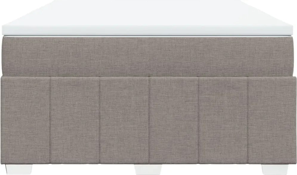 Box spring postel s matrací taupe 140x190 cm textil 3285474