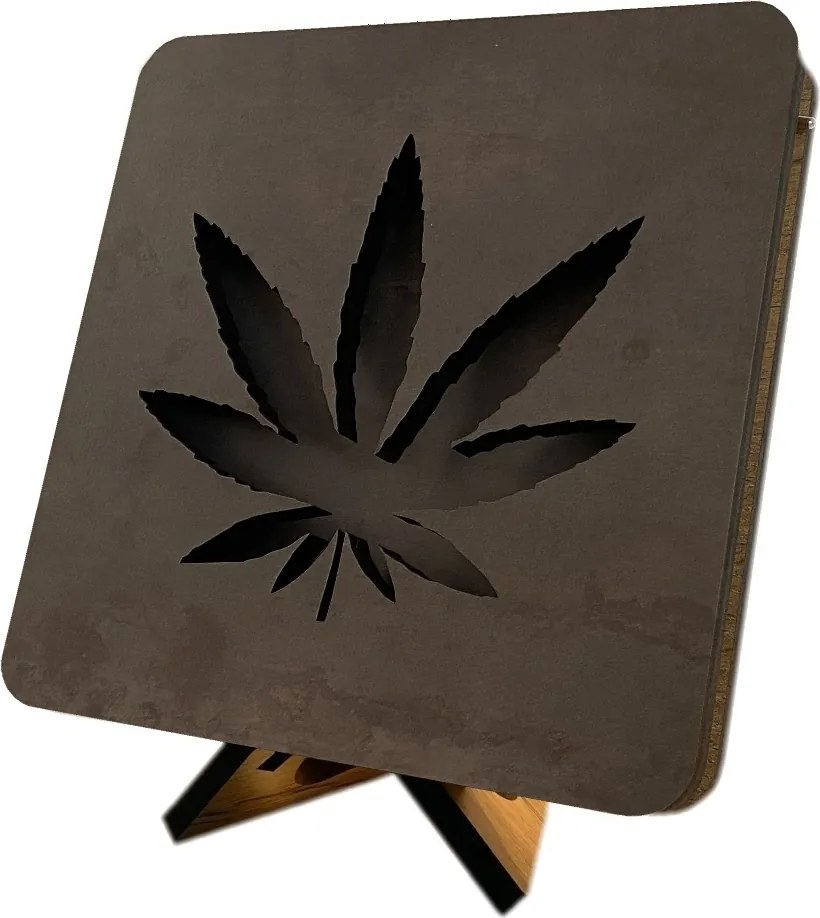 Li-Go "List Canabis" lampa 19x19 cm provedení povrchu: bříza