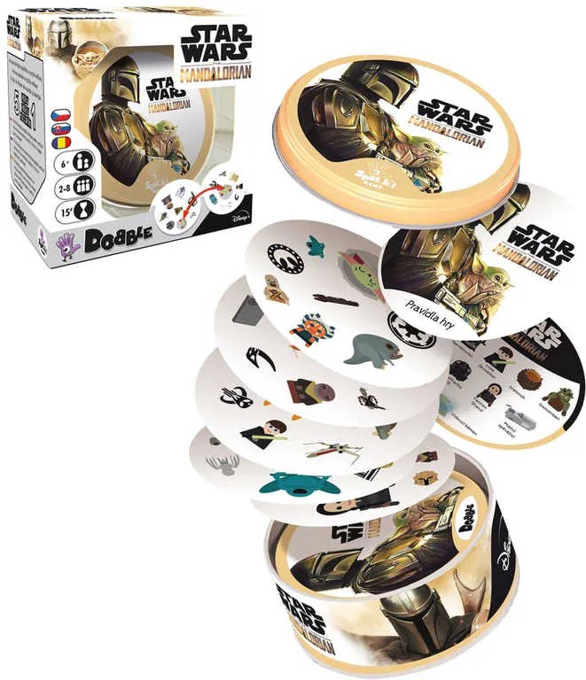 ASMODEE Hra postřehová Dobble Star Wars plechová krabička *SPOLEČENSKÉ HRY* asdobswm01