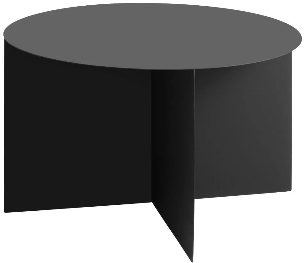 OnaDnes -20% Nordic Design Černý kovový konferenční stolek Elion Ø 70 cm