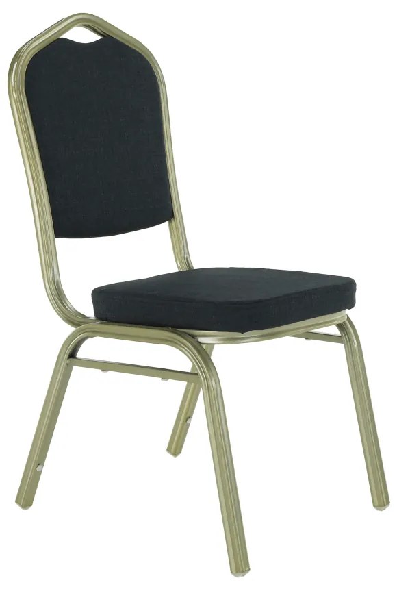 Tempo Kondela Konferenční židle ZINA 2 NEW stohovatelná, šedá/champagne