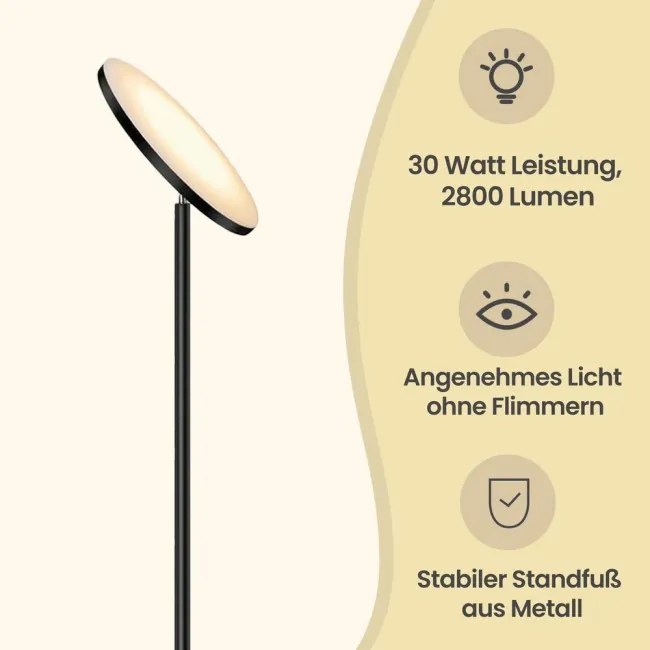 LED stojací lampa s dálkovým ovládáním LFLB35018BD02