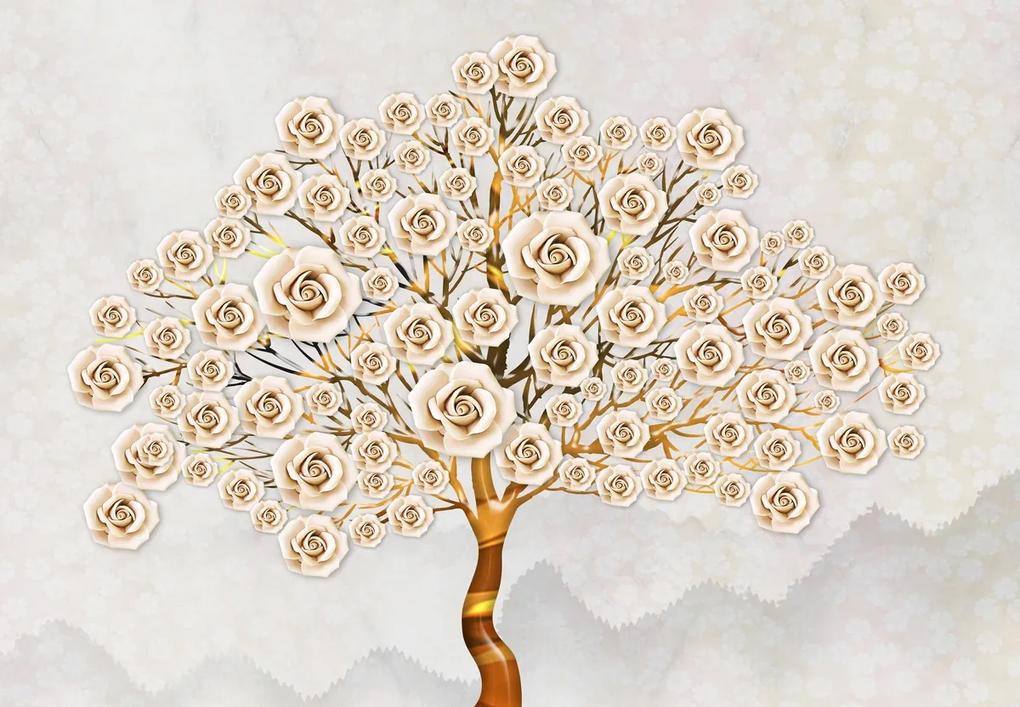 Fototapeta - Strom z růží (245x170 cm)