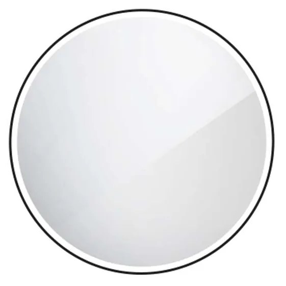 Nimco - Zrcadlo s LED osvětlením, průměr 60 cm, matná černá ZPC 28000R-90