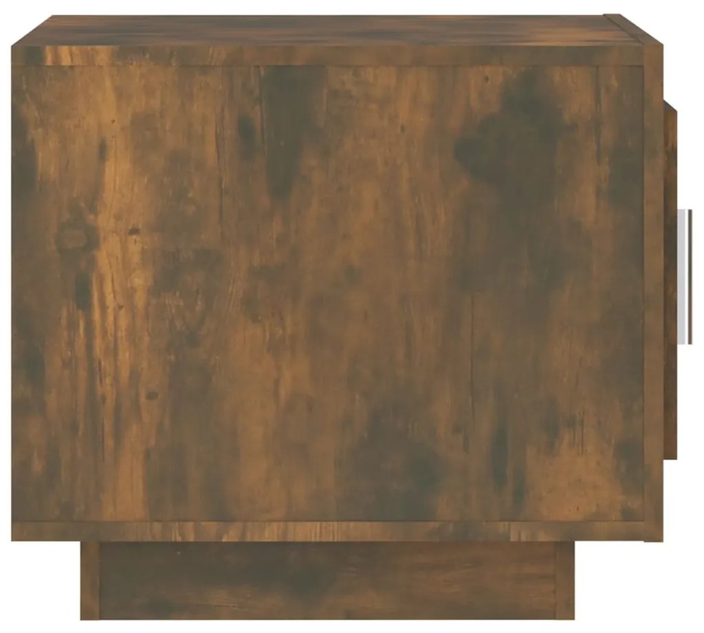 Konferenční stolek kouřový dub 51 x 50 x 45 cm kompozitní dřevo - Default Title