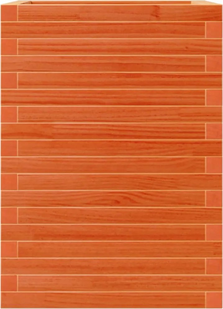 Zahradní truhlík voskově hnědý 50x50x68,5 cm masivní borovice 3282466