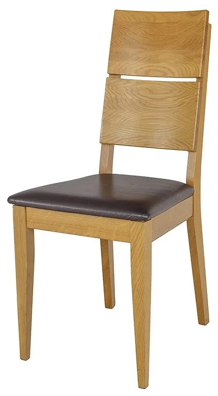 Drewmax Jídelní židle KT373 masiv dub buk bělený   Atos 120