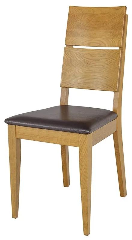 Drewmax Jídelní židle KT373 masiv dub ořech   Atos 119