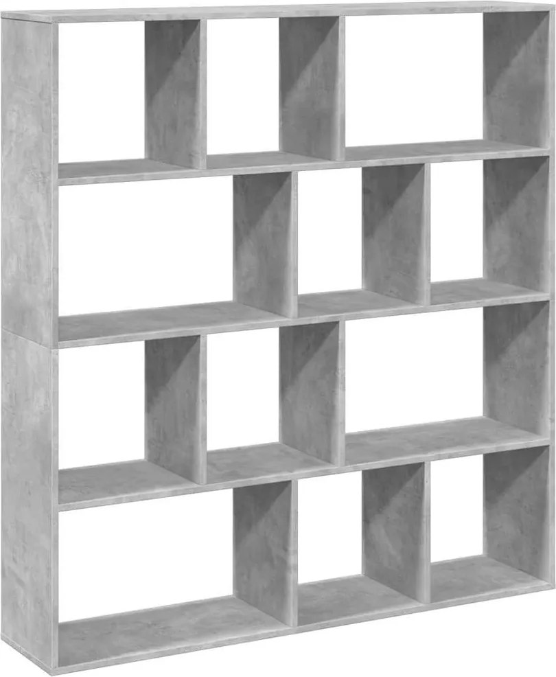Knihovna betonově šedá 132 x 29 x 141,5 cm kompozitní dřevo 3310310