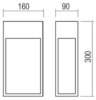 Redo 90604 - LED Venkovní nástěnné svítidlo STAND LED/20W/230V IP65 hnědá