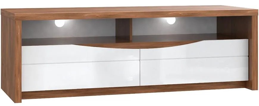 Tv Stolek Saint Tropez 148cm Dub Sangallo/Bílý