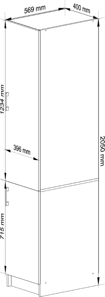Kuchyňská skříňka S 40cm Artus bílá/sonoma