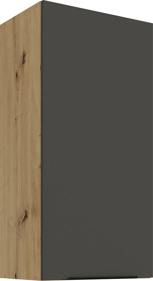 ARIA pa | horní skříňka 45 G-90 1F policová | 45 cm | VYSOKÁ | ANTI FINGERPRINT povrch | artisan/šedá grafit