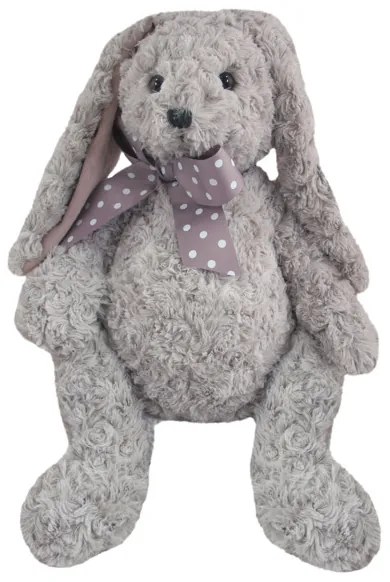 Plyšový králík CARAMEN šedý - 28 cm