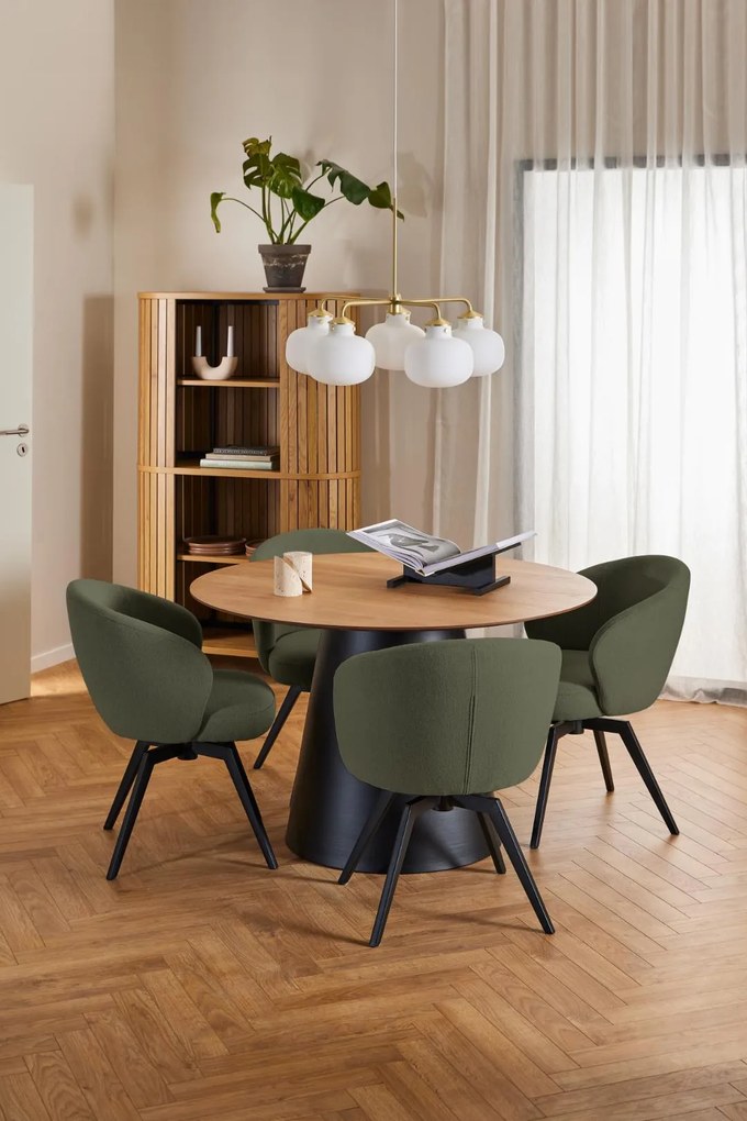 ACTONA GROUP Jídelní židle DARLENE zelená z látky Alea 0000109092